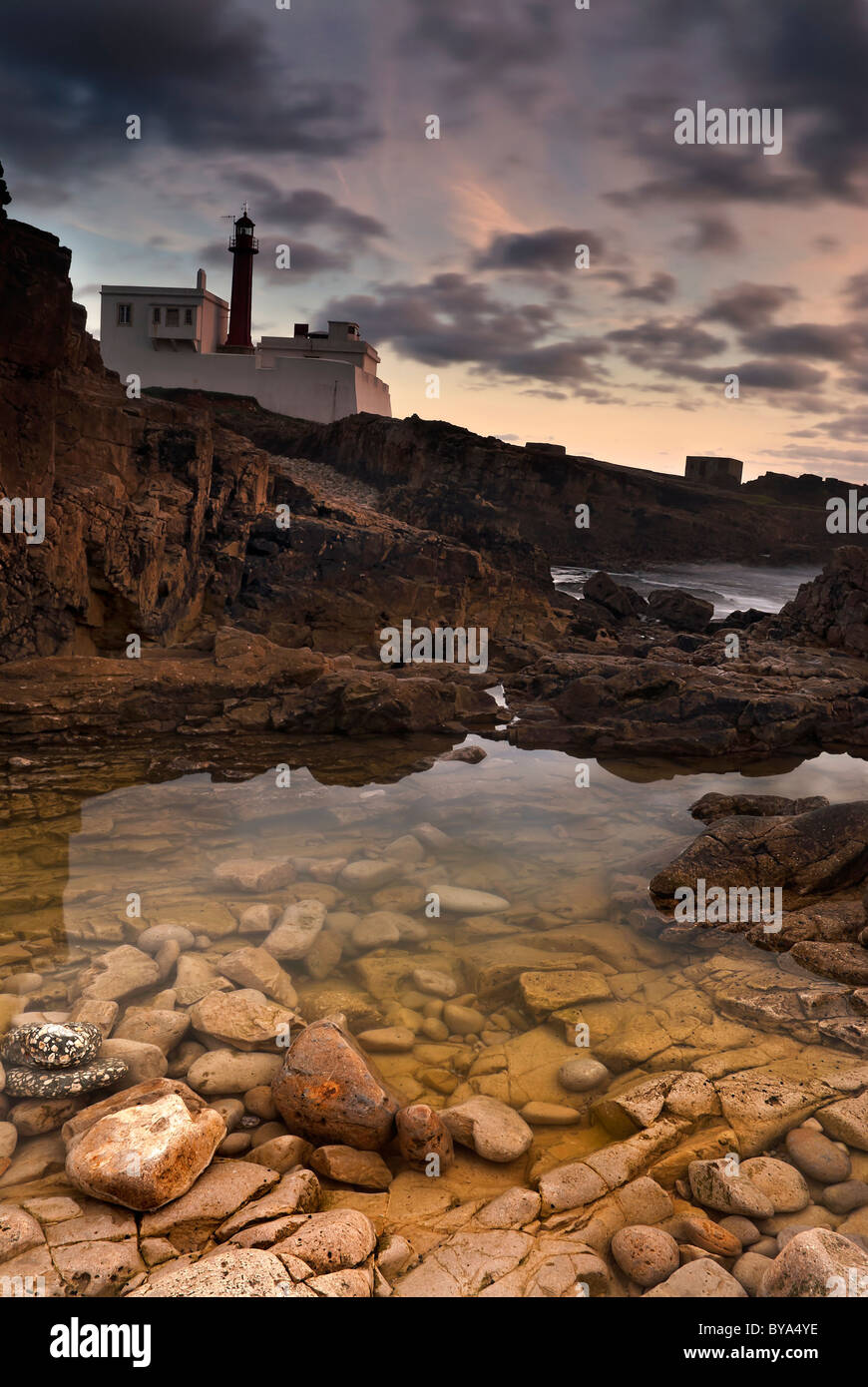 Cabo Raso lighthouse, Guincho- Portugal Stock Photo - Alamy