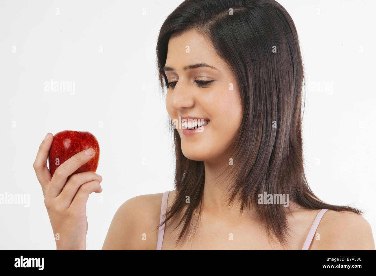 Beautiful apple close up video hi-res stock photography and images - Alamy