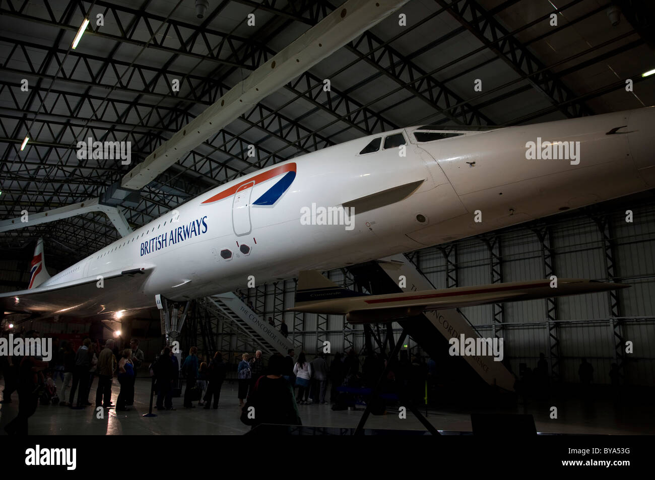 British Airways Concorde on display at the Museum of Flight, East ...