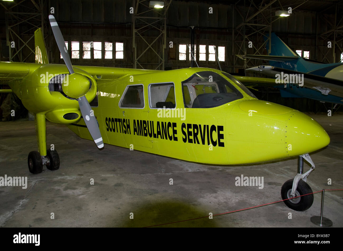 A Scottish Ambulance Service aircraft at the Museum of Flight, East ...