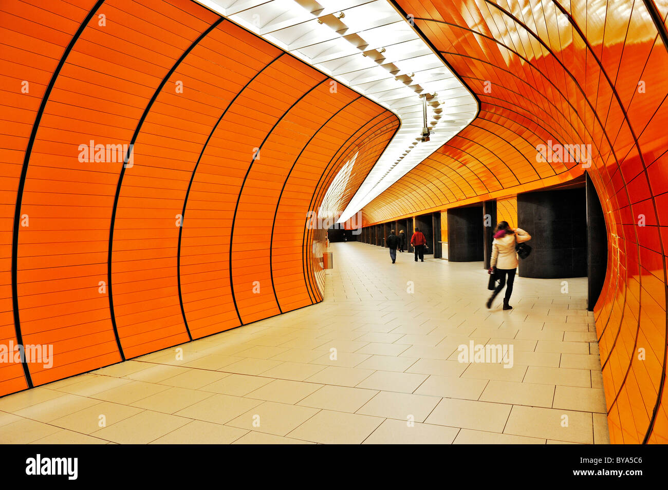 Marienplatz U-Bahn underground railway station, Munich, Bavaria ...
