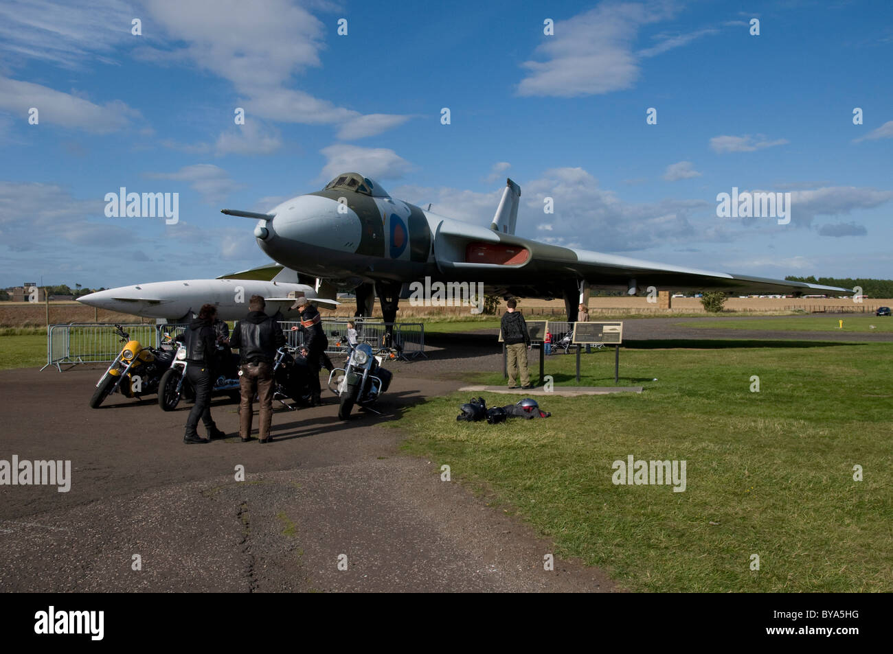 Avro Vulcan B2 delta wing nuclear bomber at the Museum of Flight, East ...