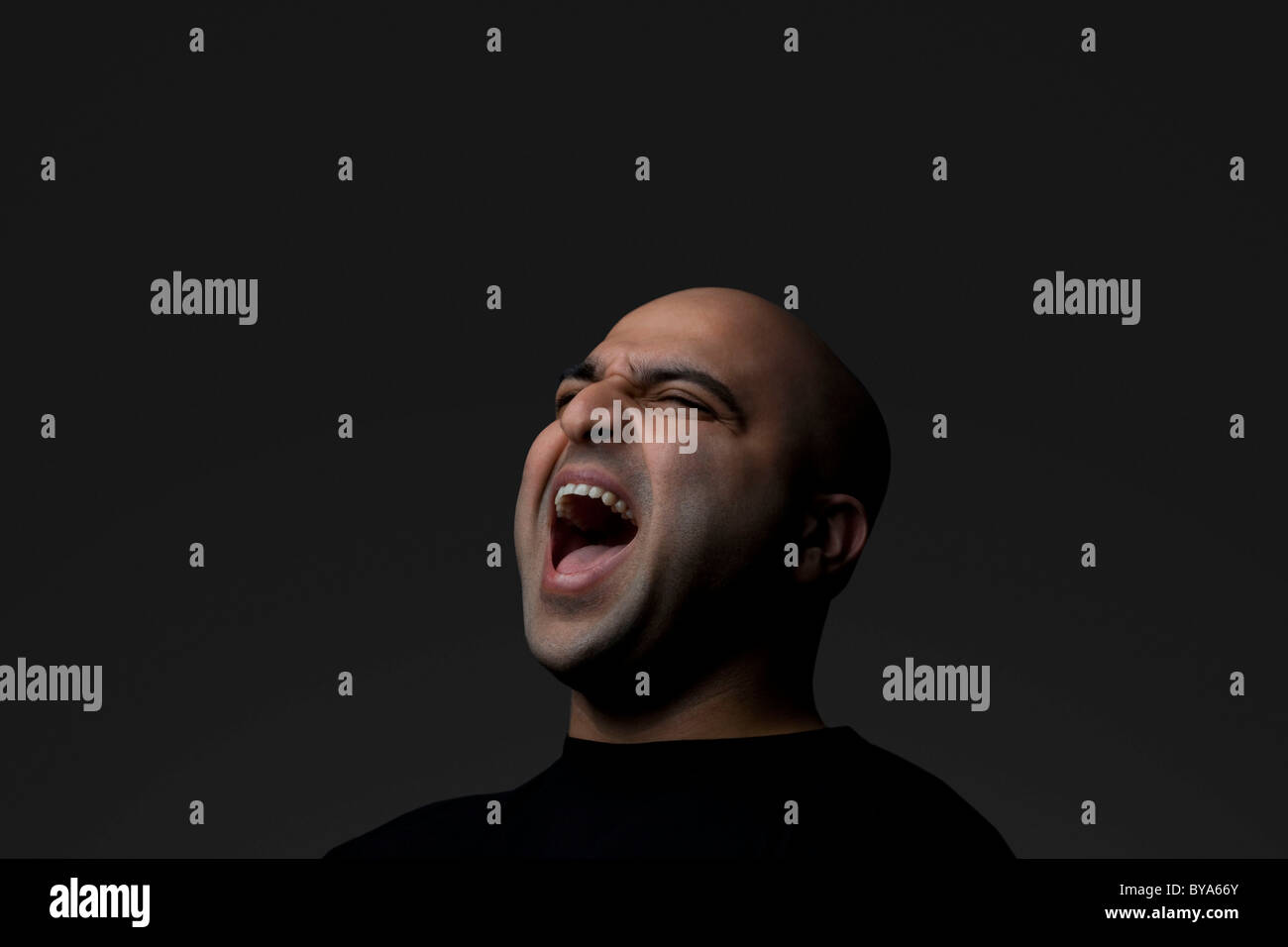 Close up indian bald man hi-res stock photography and images - Alamy