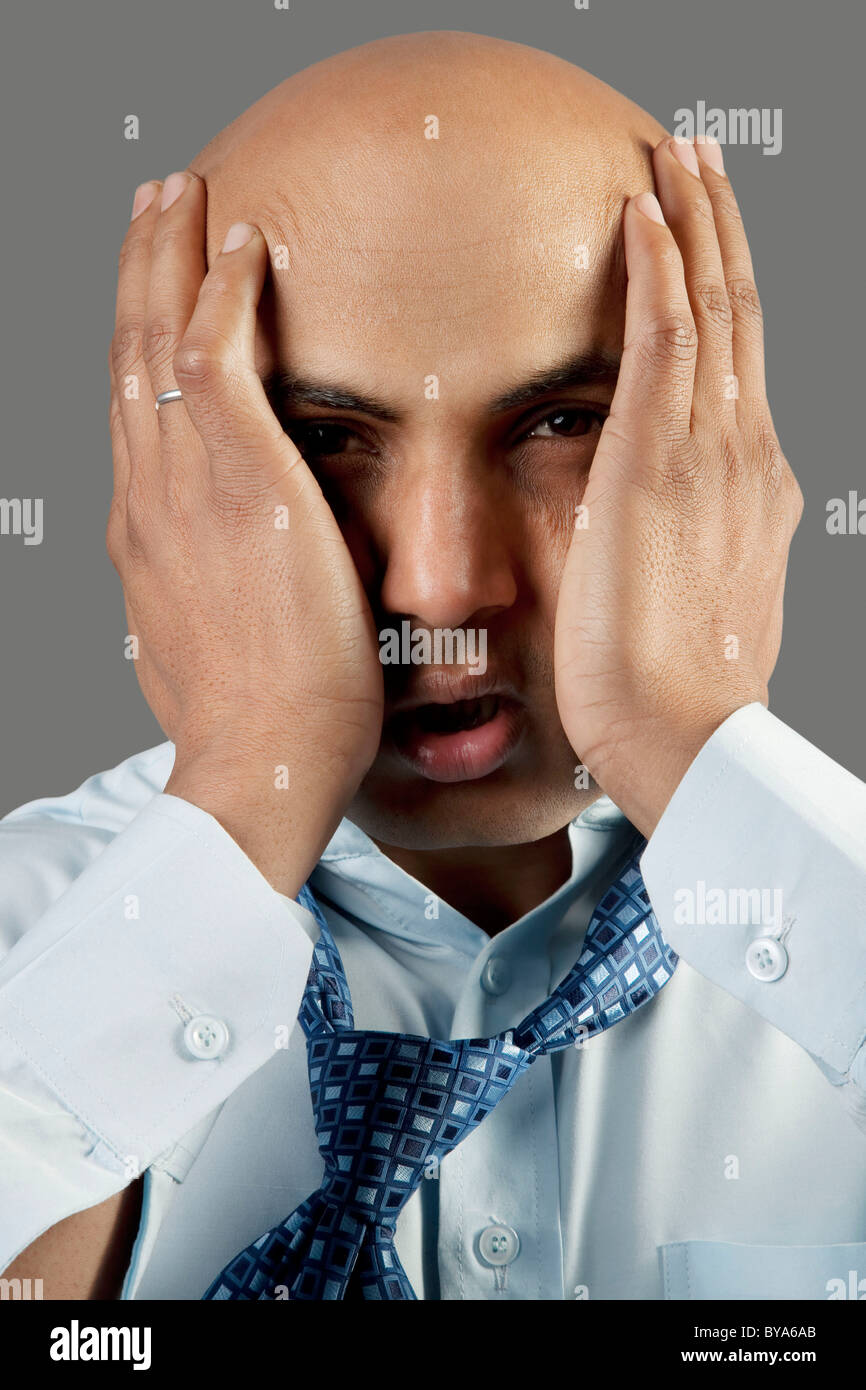 Indian man getting frustrated hi-res stock photography and images - Alamy