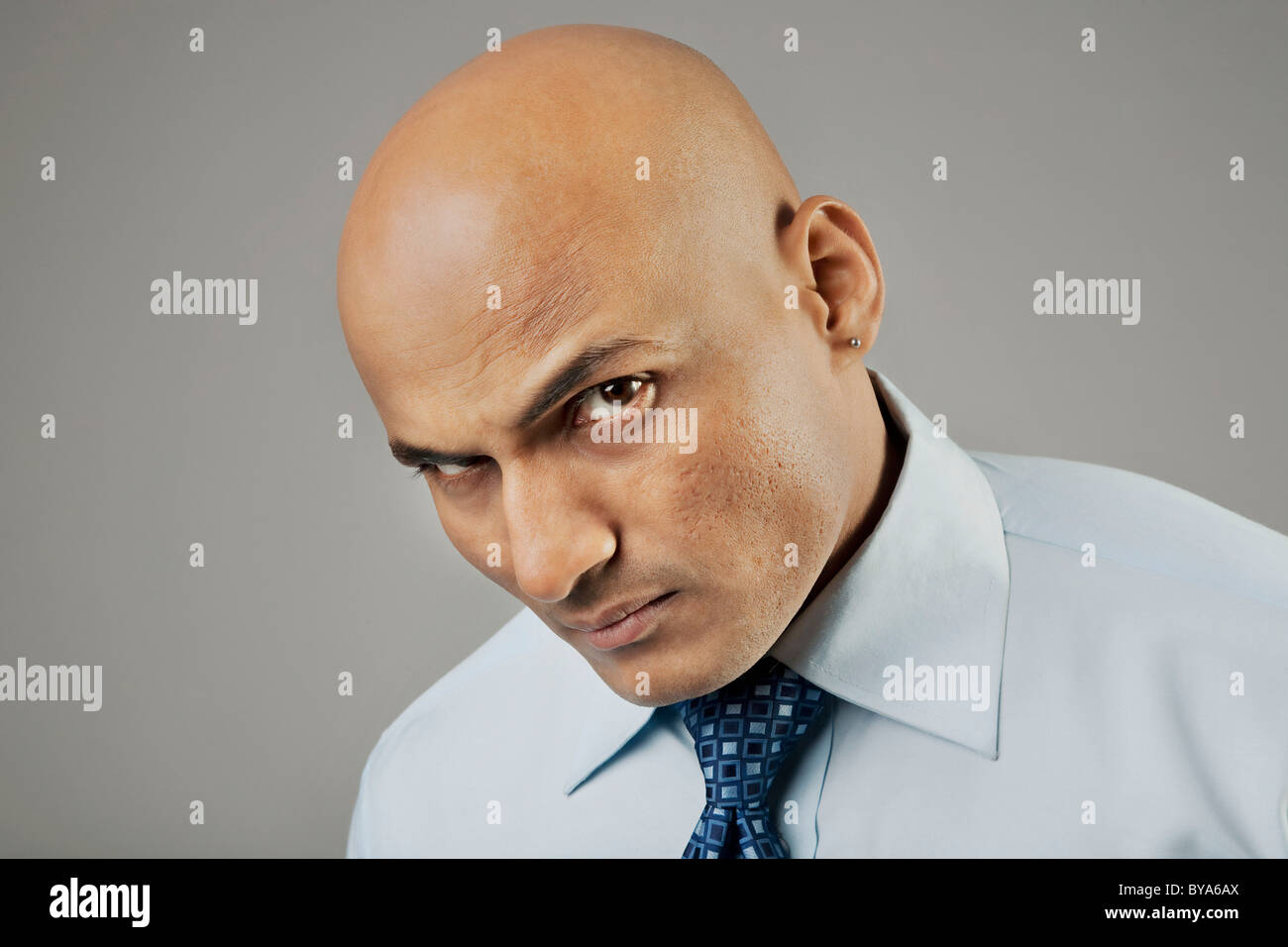 Portrait of a bald man Stock Photo - Alamy