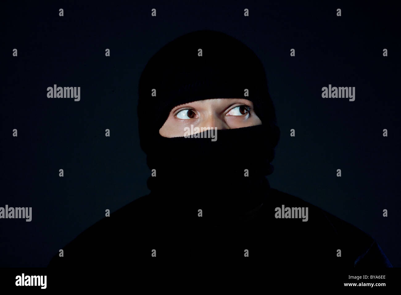 Portrait of a robber Stock Photo - Alamy