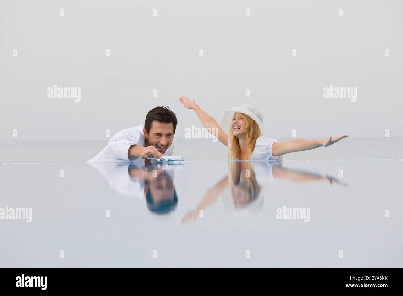 Couple having fun Stock Photo - Alamy