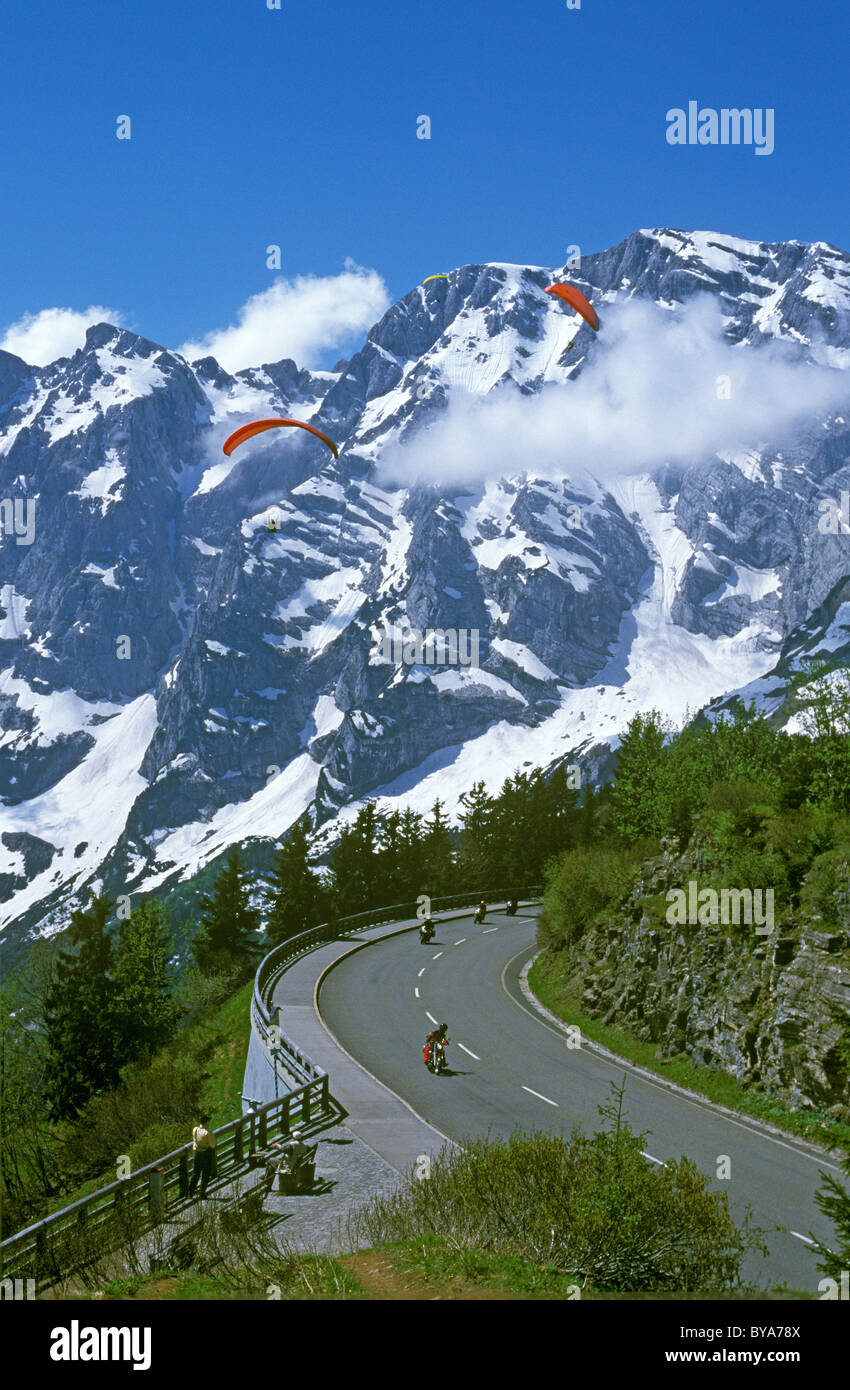 Rossfeldstrasse track, Deutsche Alpenstrasse, German Alpine Road, Hoher ...