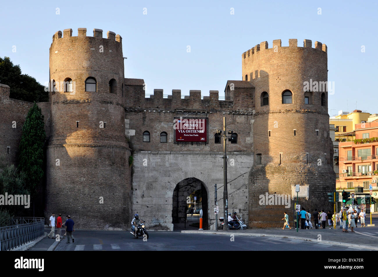 Porta San Paolo, Via Ostiense, Rome, Lazio, Italy, Europe Stock Photo ...