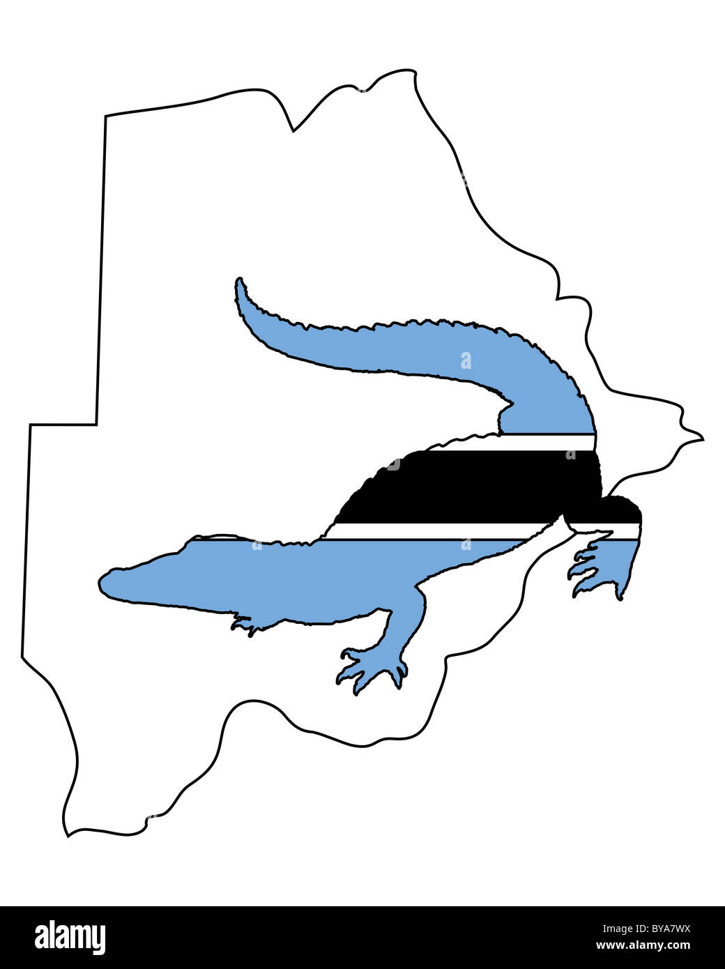 National animal of botswana Cut Out Stock Images & Pictures - Alamy
