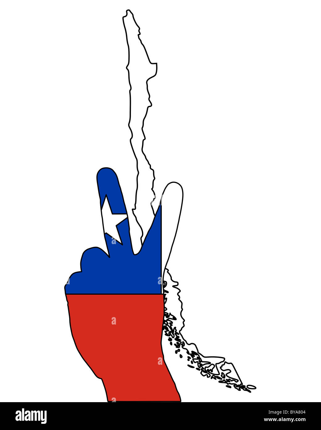 Chile hand signal Stock Photo - Alamy