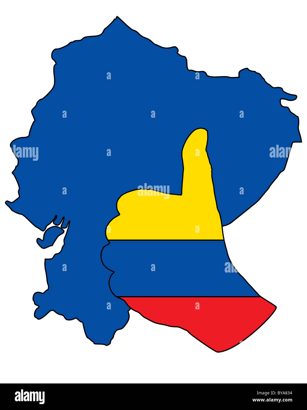 Ecuador hand signal Stock Photo - Alamy