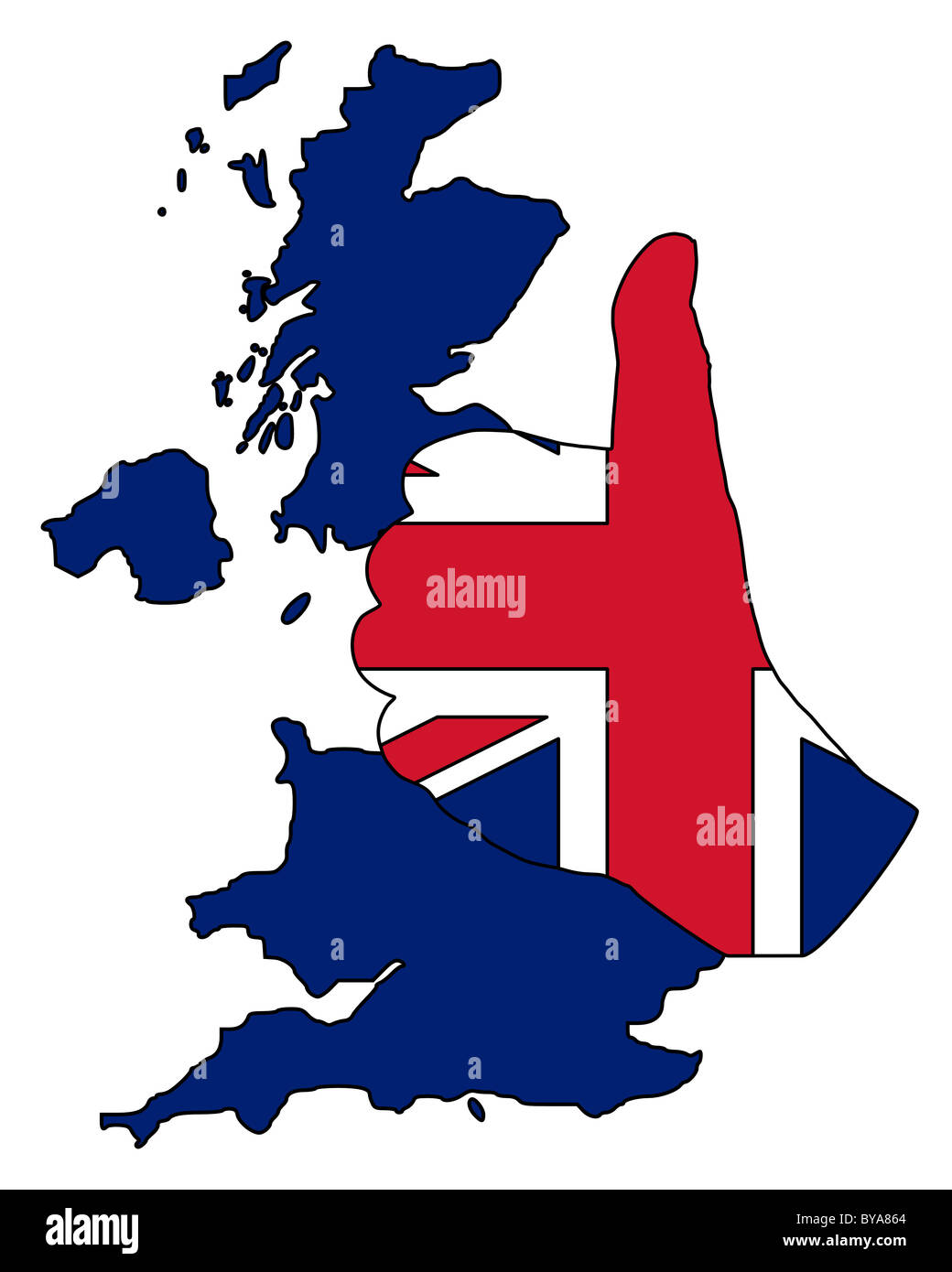 British hand signal Stock Photo - Alamy