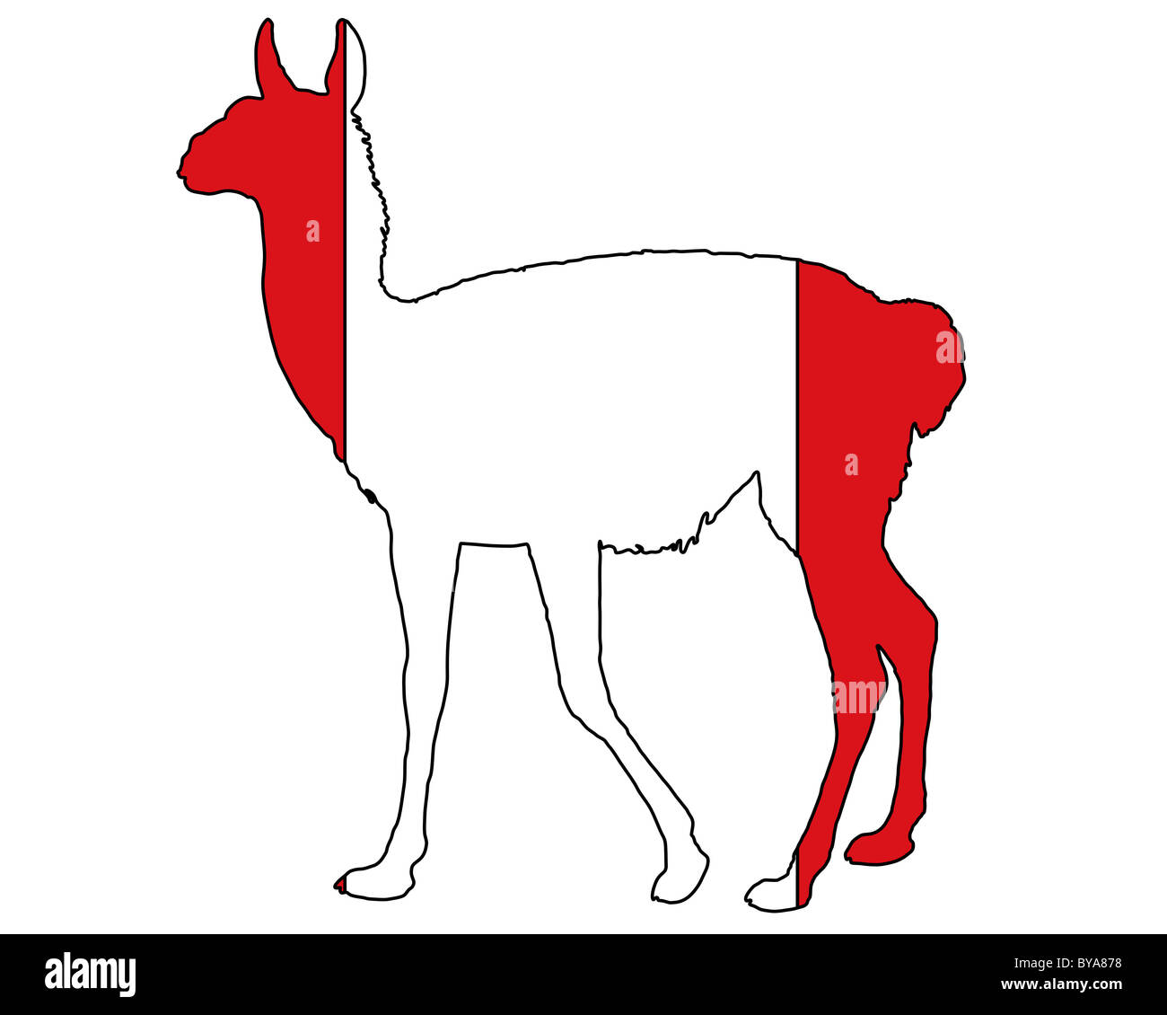 Guanaco sign Cut Out Stock Images & Pictures - Alamy