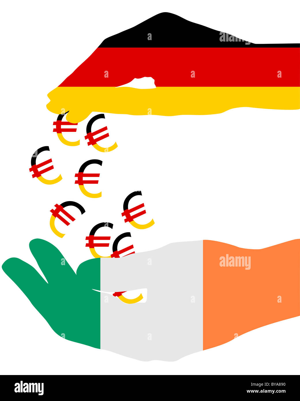 German € for Ireland Stock Photo - Alamy