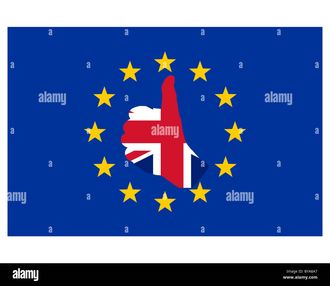 British hand signal Stock Photo - Alamy