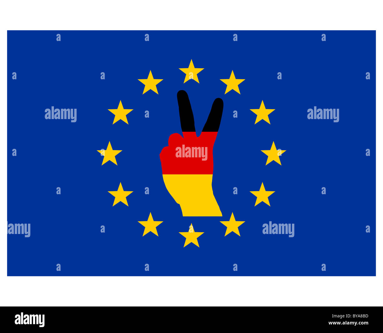 German hand signal Stock Photo - Alamy