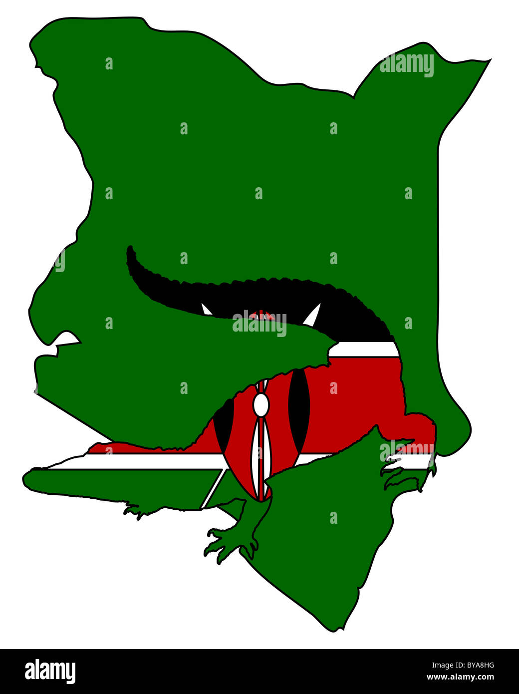 Crocodile kenya Cut Out Stock Images & Pictures - Alamy