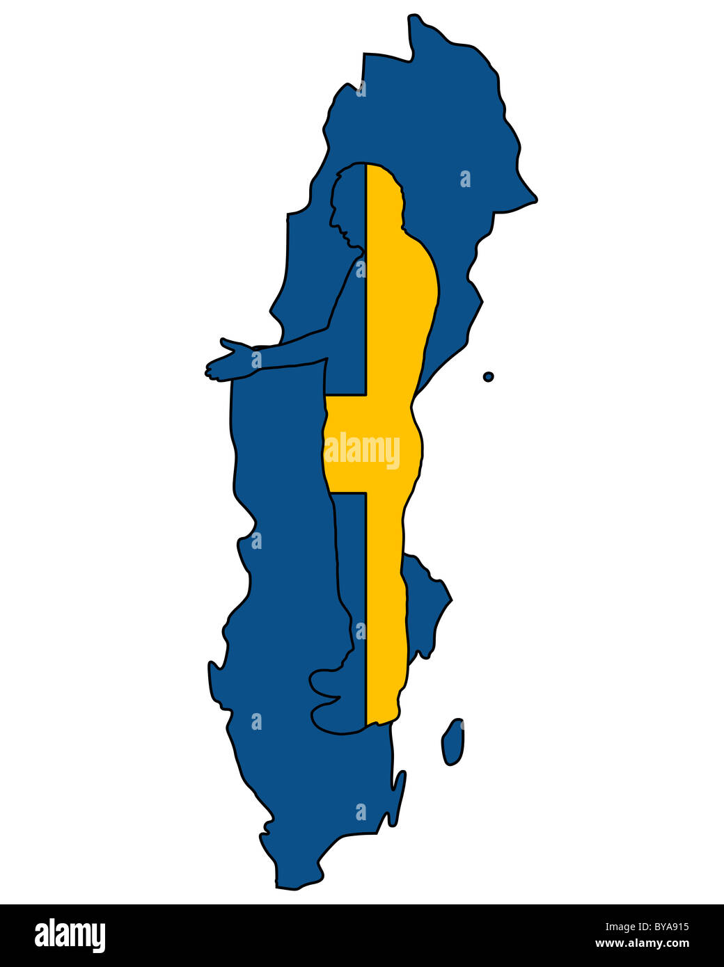 Swedish people flag Cut Out Stock Images & Pictures - Alamy