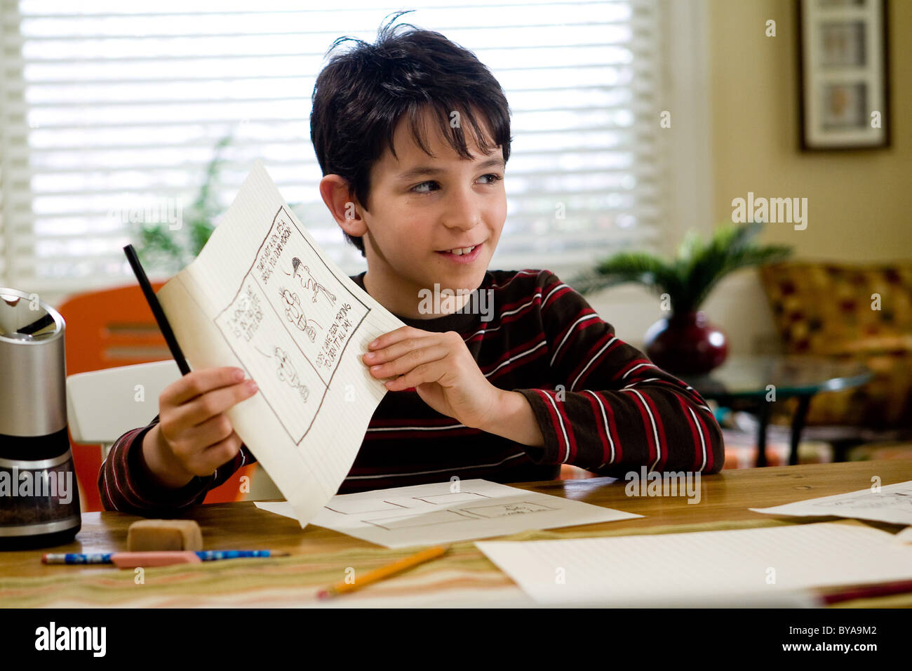 Diary Of A Wimpy Kid Year : 2010 USA Director : Thor Freudenthal Zachary Gordon Stock Photo - Alamy