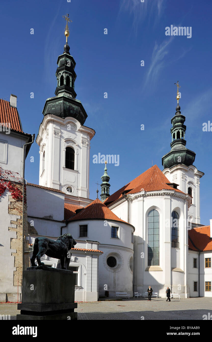 Basilica of the Strahov Monastery, Prague, Bohemia, Czech Republic ...