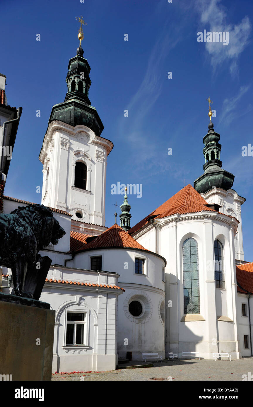 Basilica of the Strahov Monastery, Prague, Bohemia, Czech Republic ...