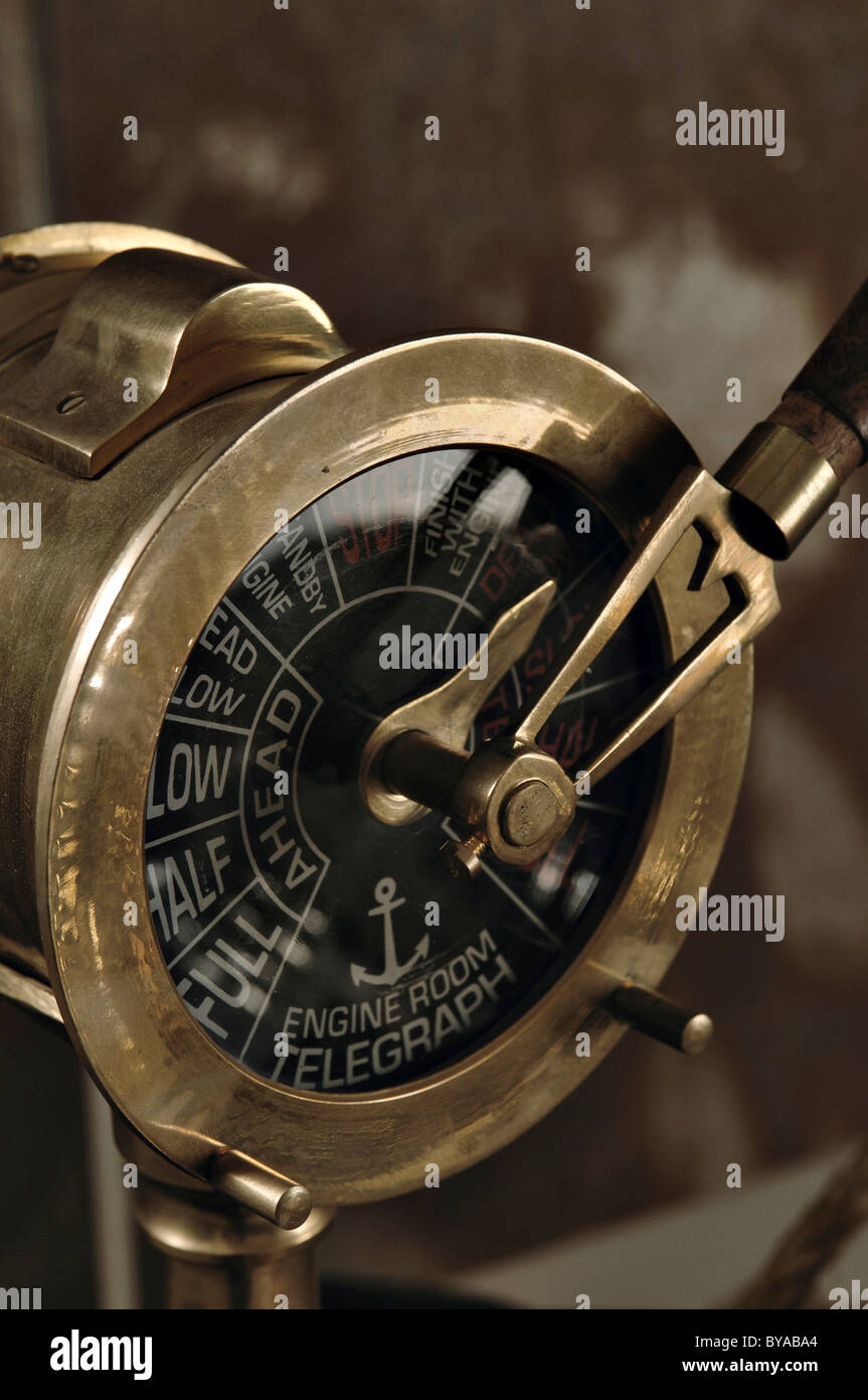 Antique engine room telegraph Stock Photo - Alamy Antique engine room telegraph Stock Photo - Alamy