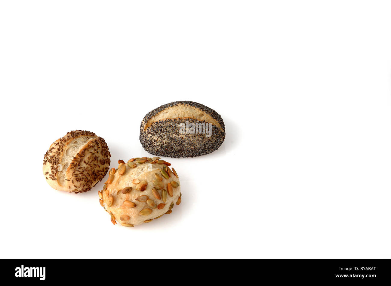 Three bread rolls Stock Photo - Alamy