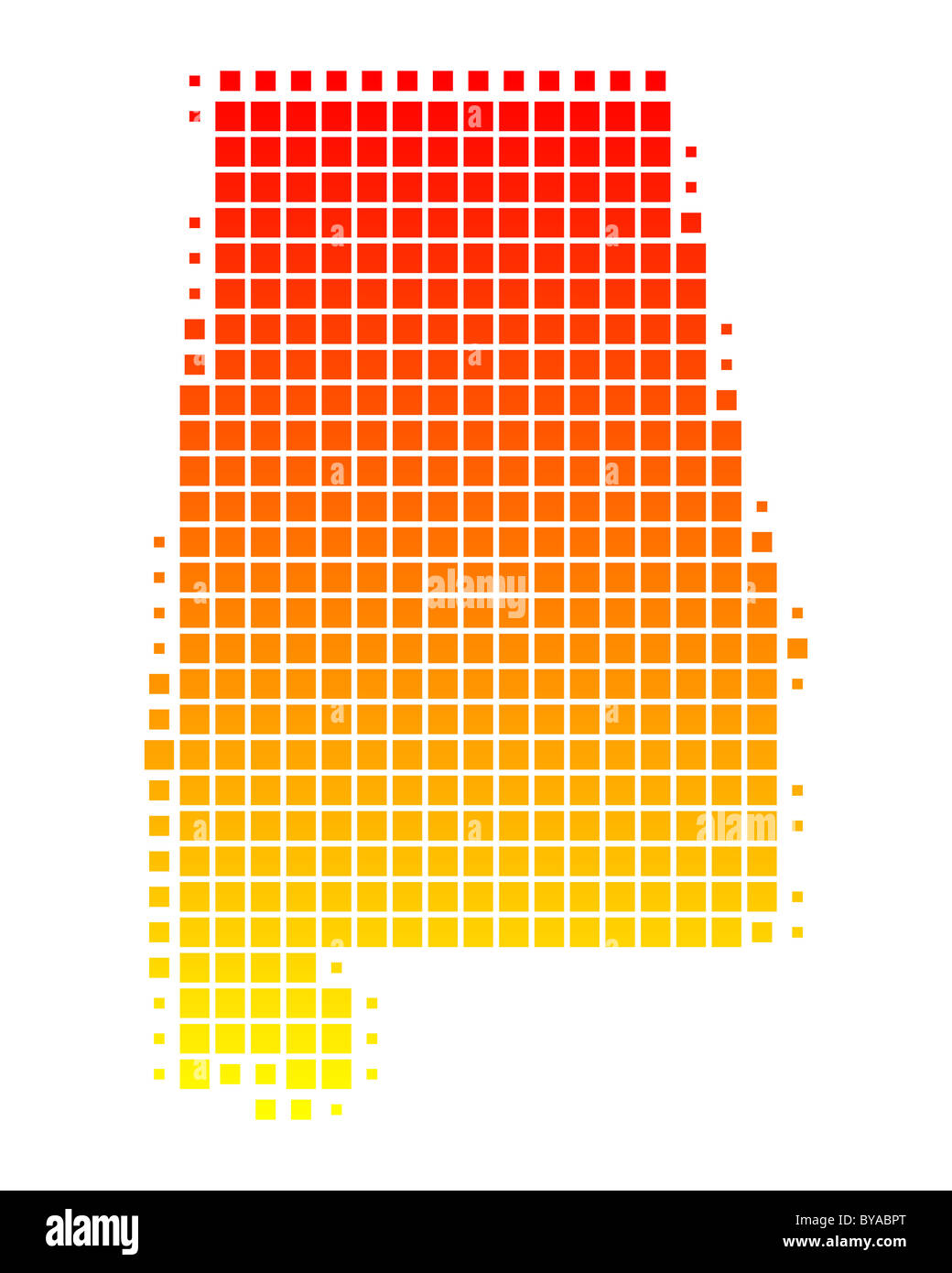 physical map of alabama