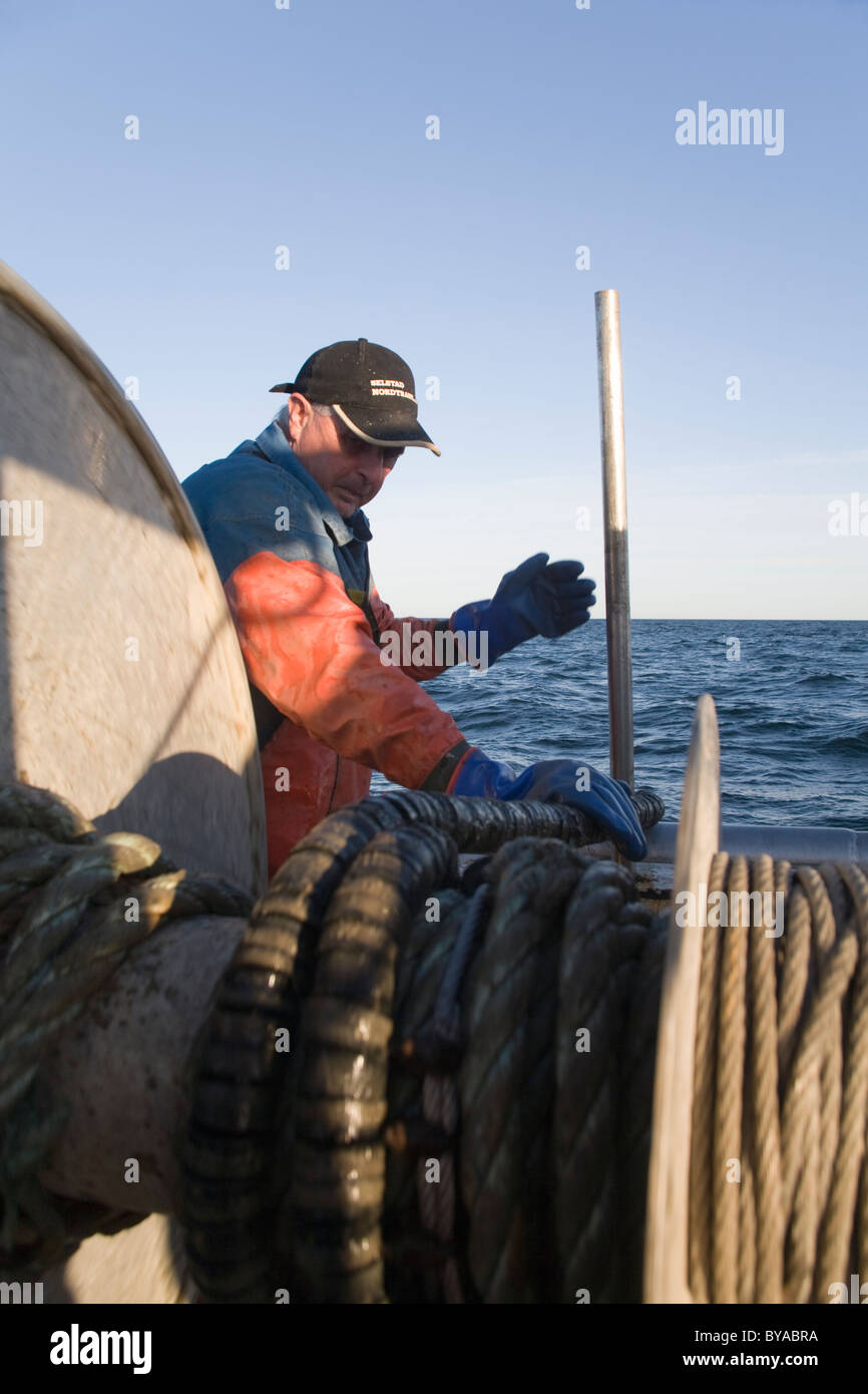 Trawling Fishing boat Sweden The Baltic sea Stock Photo - Alamy
