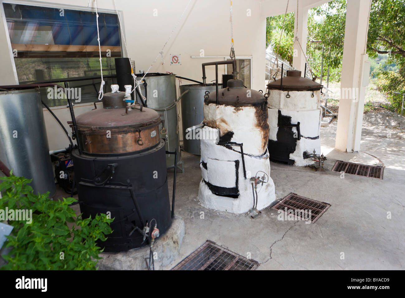 Traditional furnaces for the production of rose oils, House of Roses ...