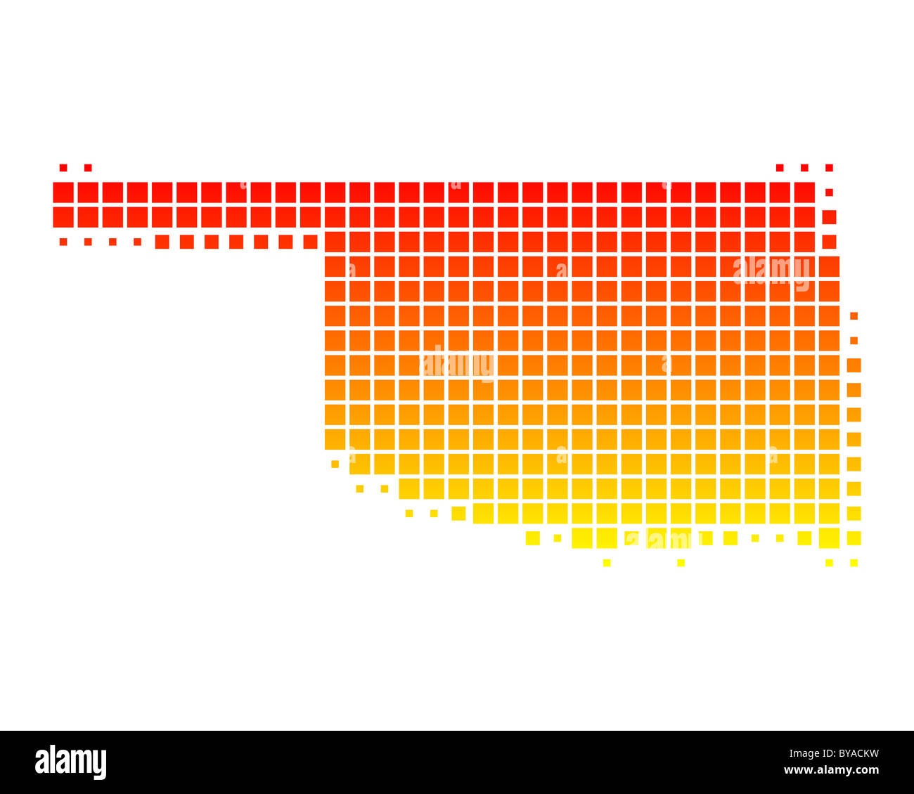 Map of Oklahoma Stock Photo - Alamy