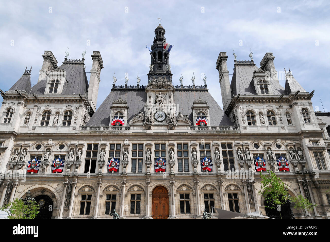 Hotel de Ville building, town hall, Paris, France, Europe Stock Photo ...