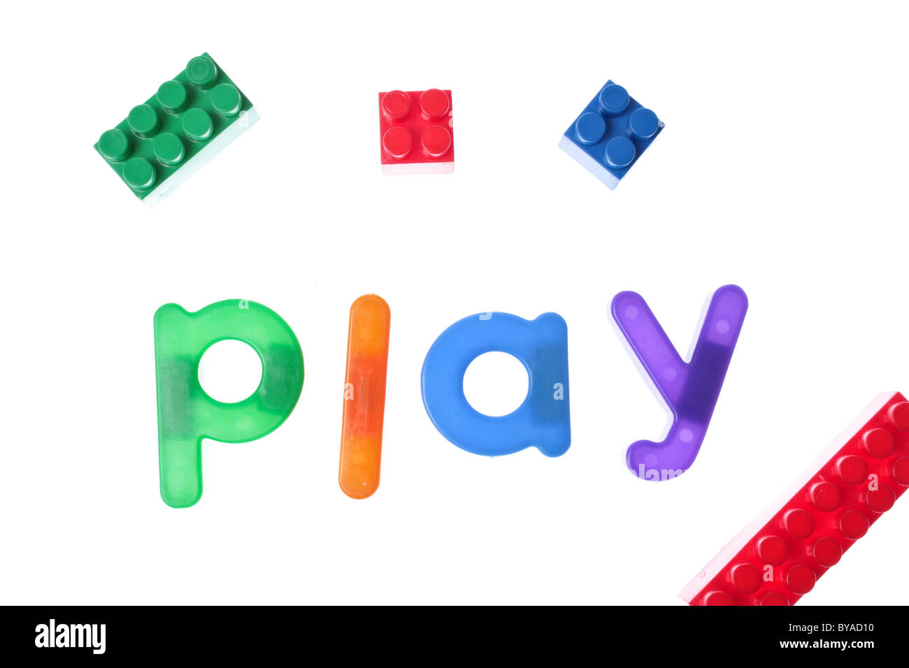 Child nursery alphabet bricks Cut Out Stock Images & Pictures - Alamy