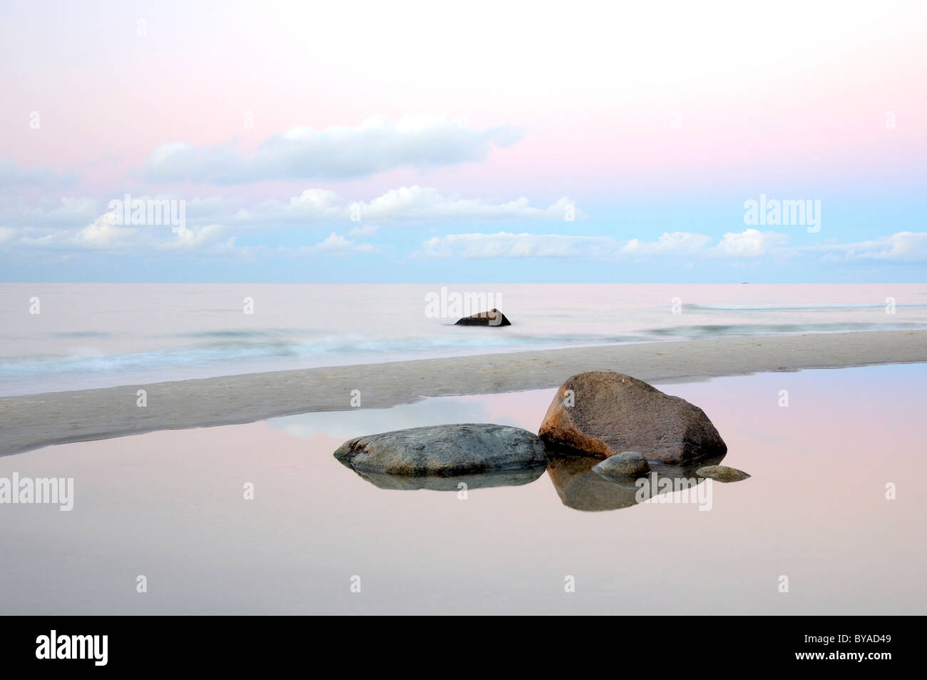 Beach on Rugia island, Baltic Sea, Mecklenburg-Western Pomerania ...
