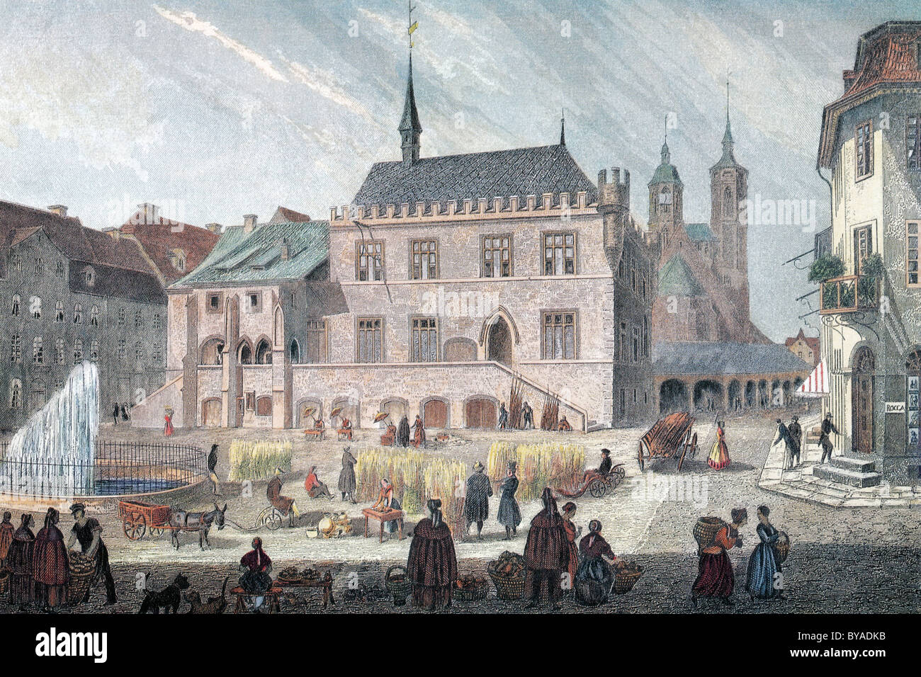 Historical cityscape of goettingen hi-res stock photography and images ...