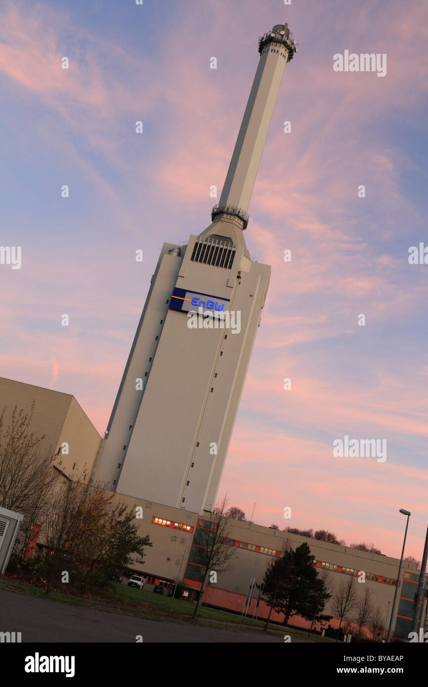 Power plant, Marbach III, EnBW Energy Park, Marbach am Neckar, Baden ...