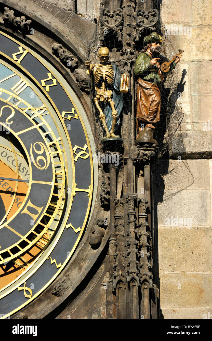 Allegorical statues representing death and paganism on the Prague ...