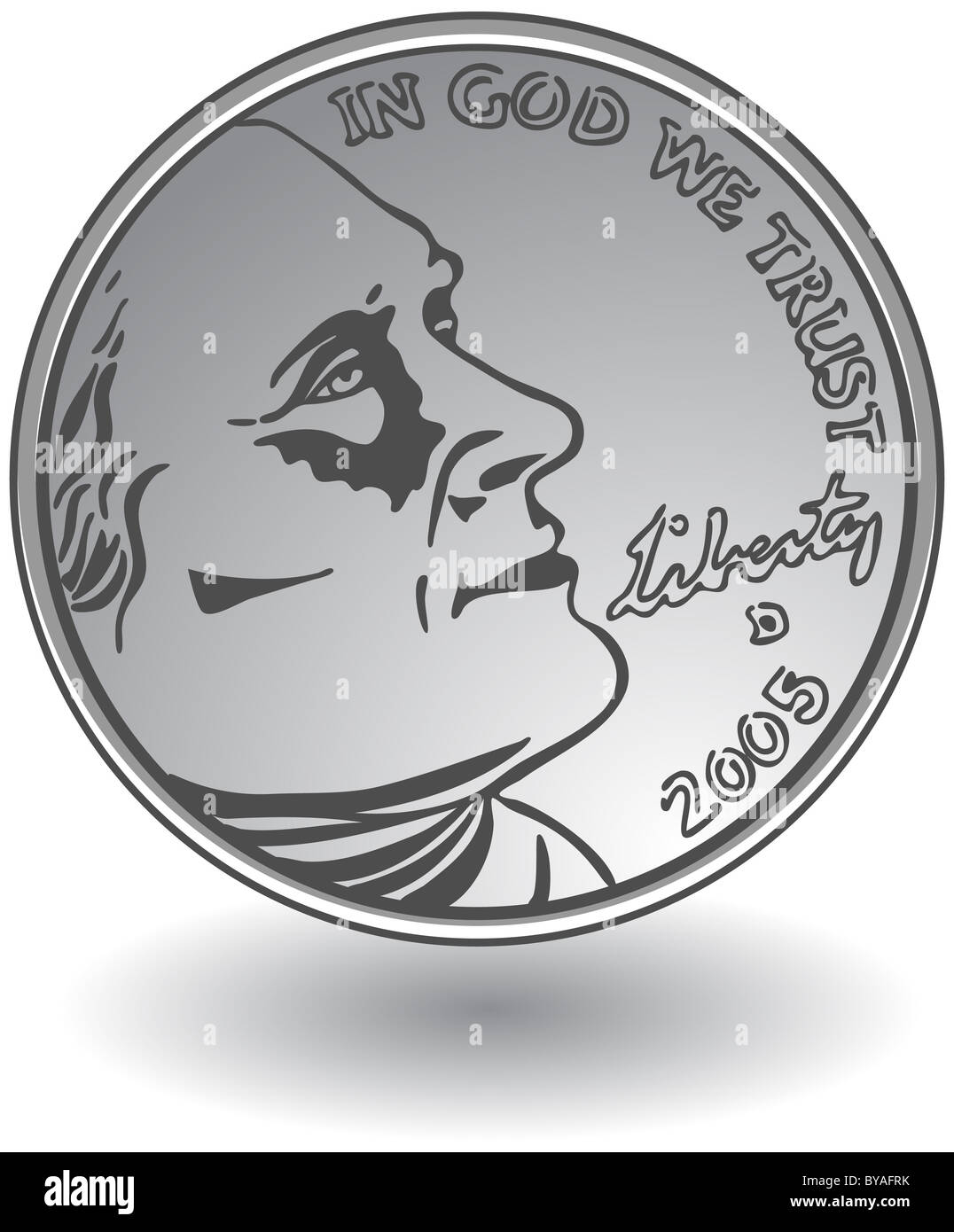 Thomas jefferson nickel hi-res stock photography and images - Alamy