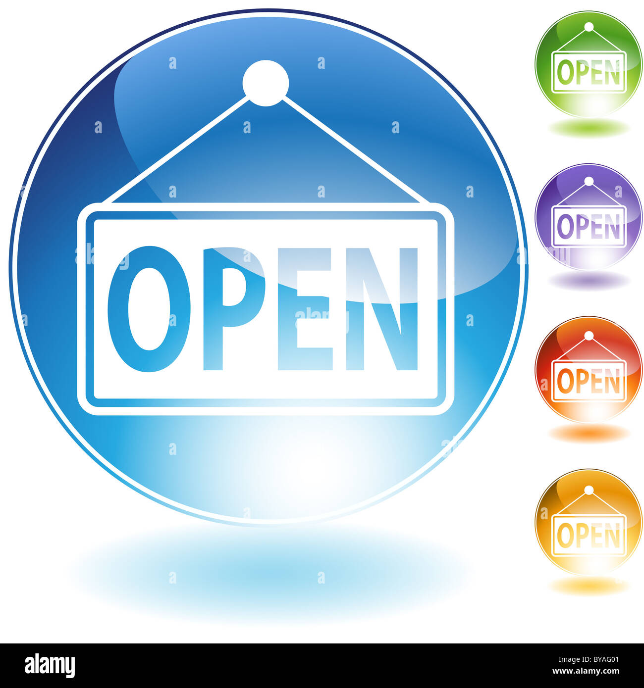 An image of an open sign Stock Photo - Alamy