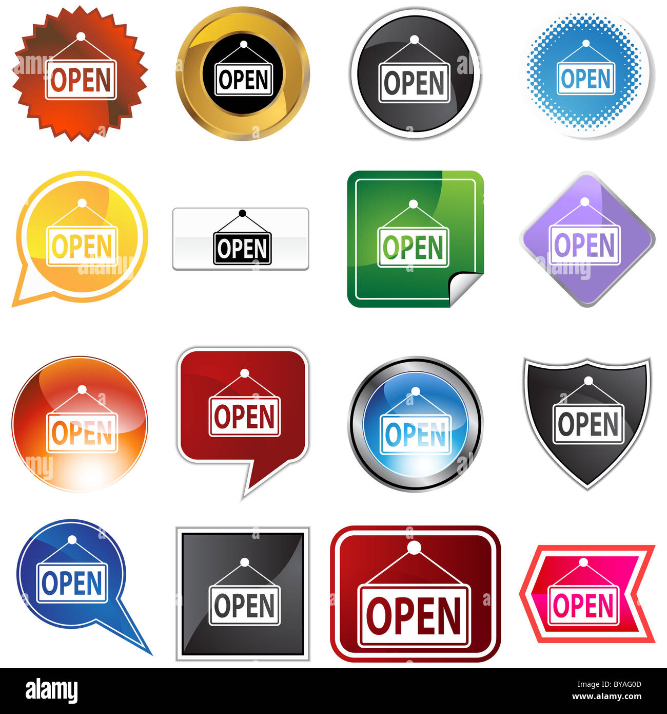 An image of an open sign Stock Photo - Alamy