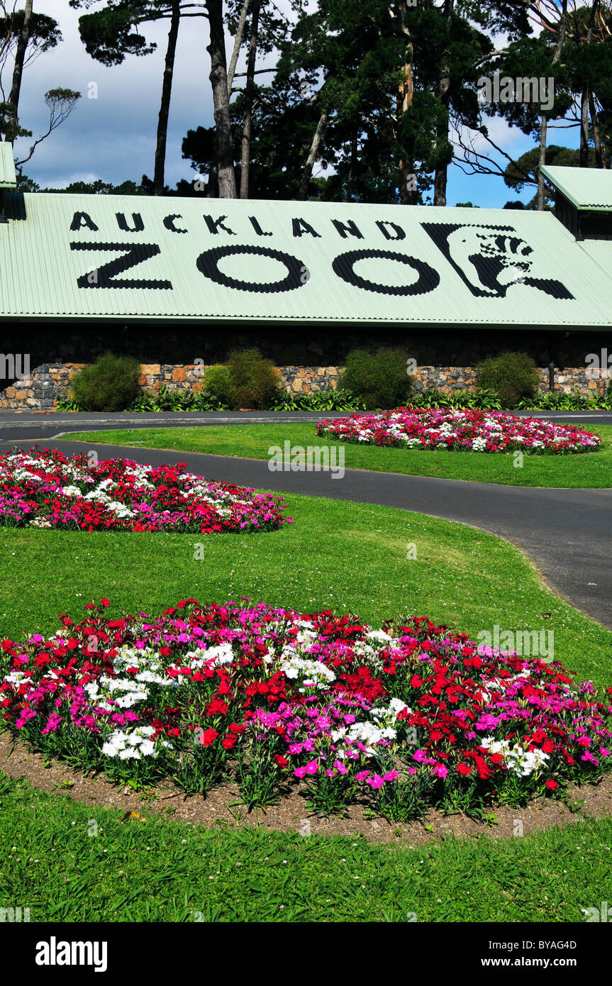 Exterior of Auckland Zoo,New Zealand Stock Photo - Alamy