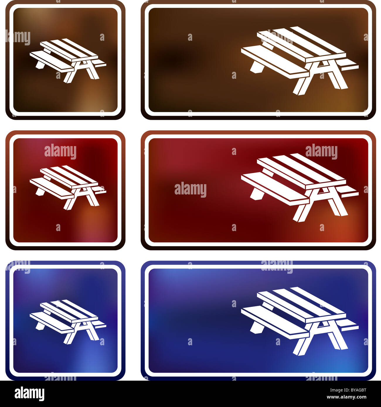 An image of a picnic table Stock Photo - Alamy