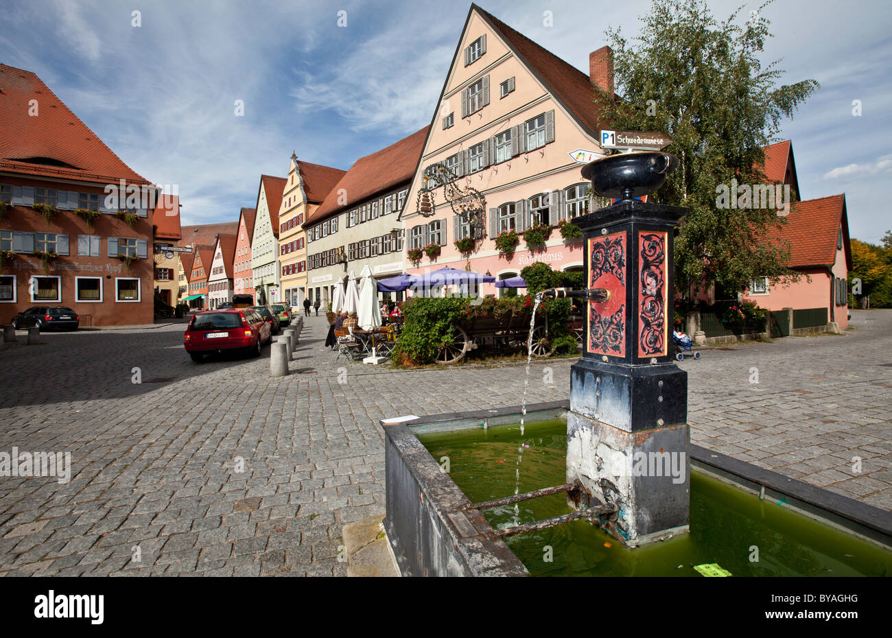 Historic district of Dinkelsbuehl, administrative district of Ansbach ...