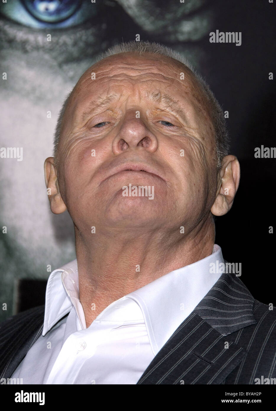 ANTHONY HOPKINS THE RITE WORLD PREMIERE. WARNER BROS. HOLLYWOOD LOS ...