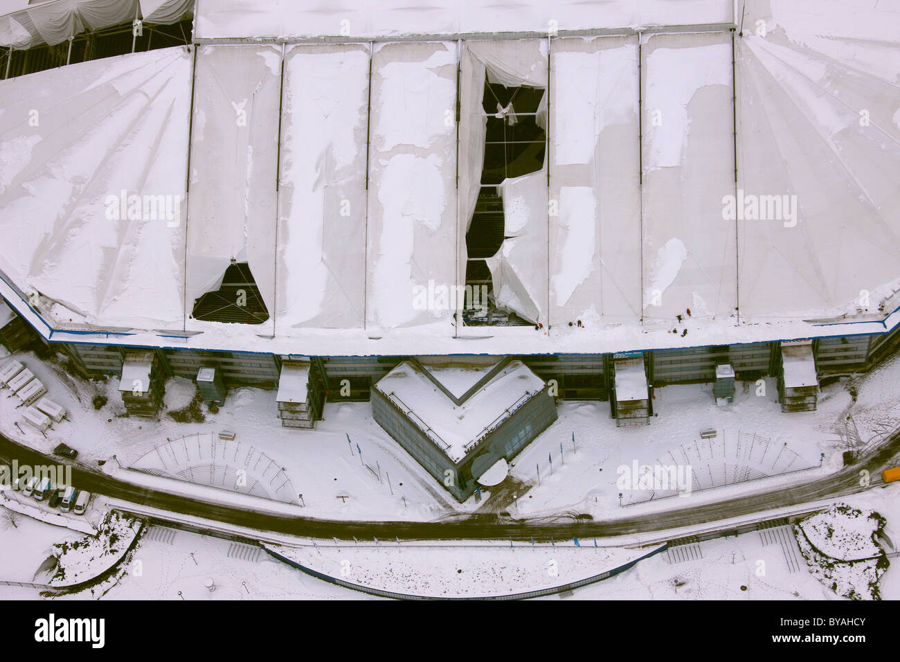 Damaged roof hi-res stock photography and images - Alamy