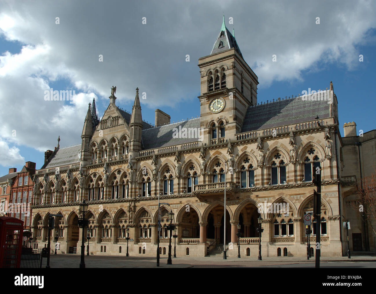 Guildhall, St Giles Square, Northampton, Northamptonshire, England, UK ...