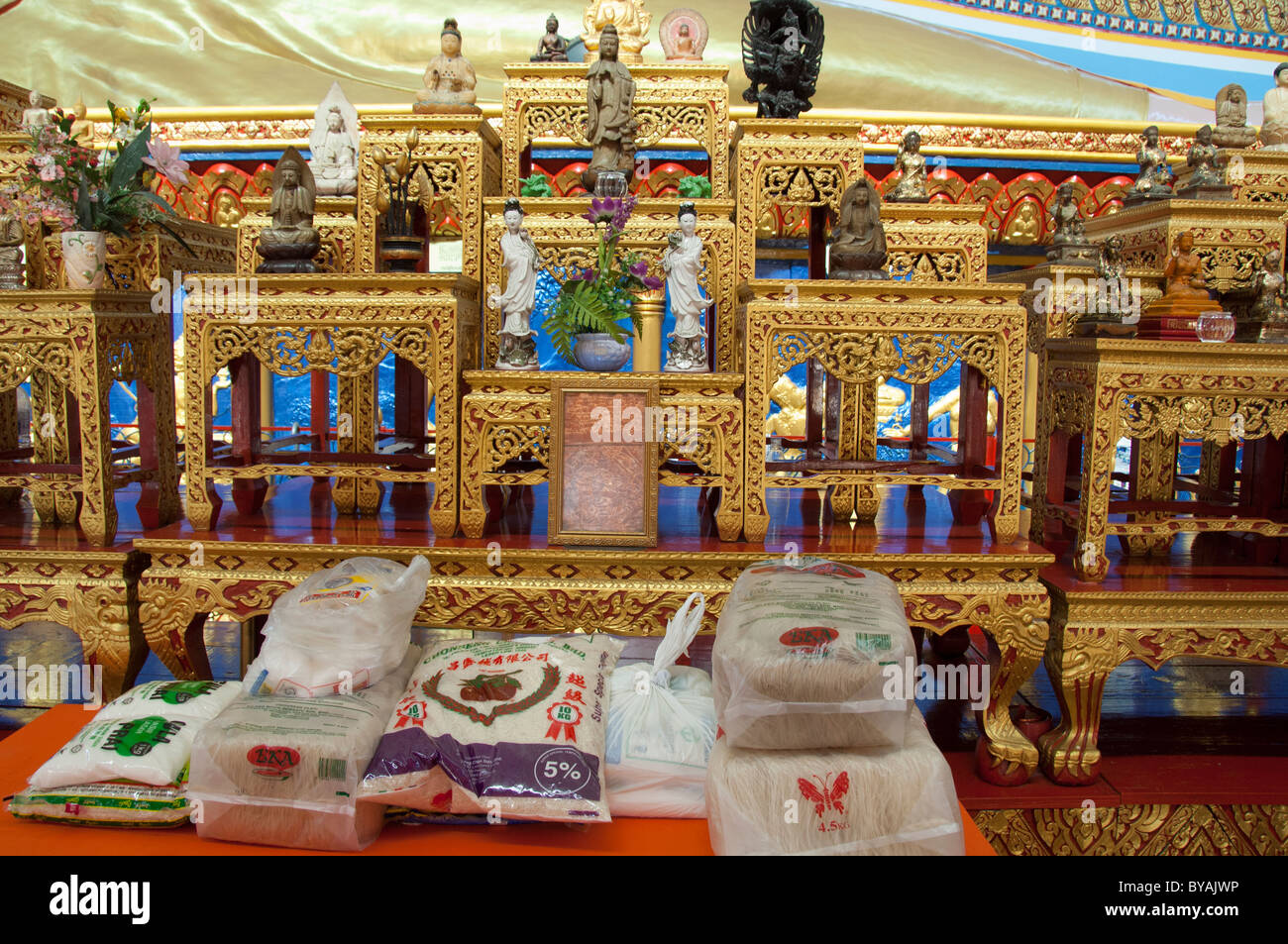 Malaysia, Island of Penang. Thai Buddhist Temple (aka Wat ...