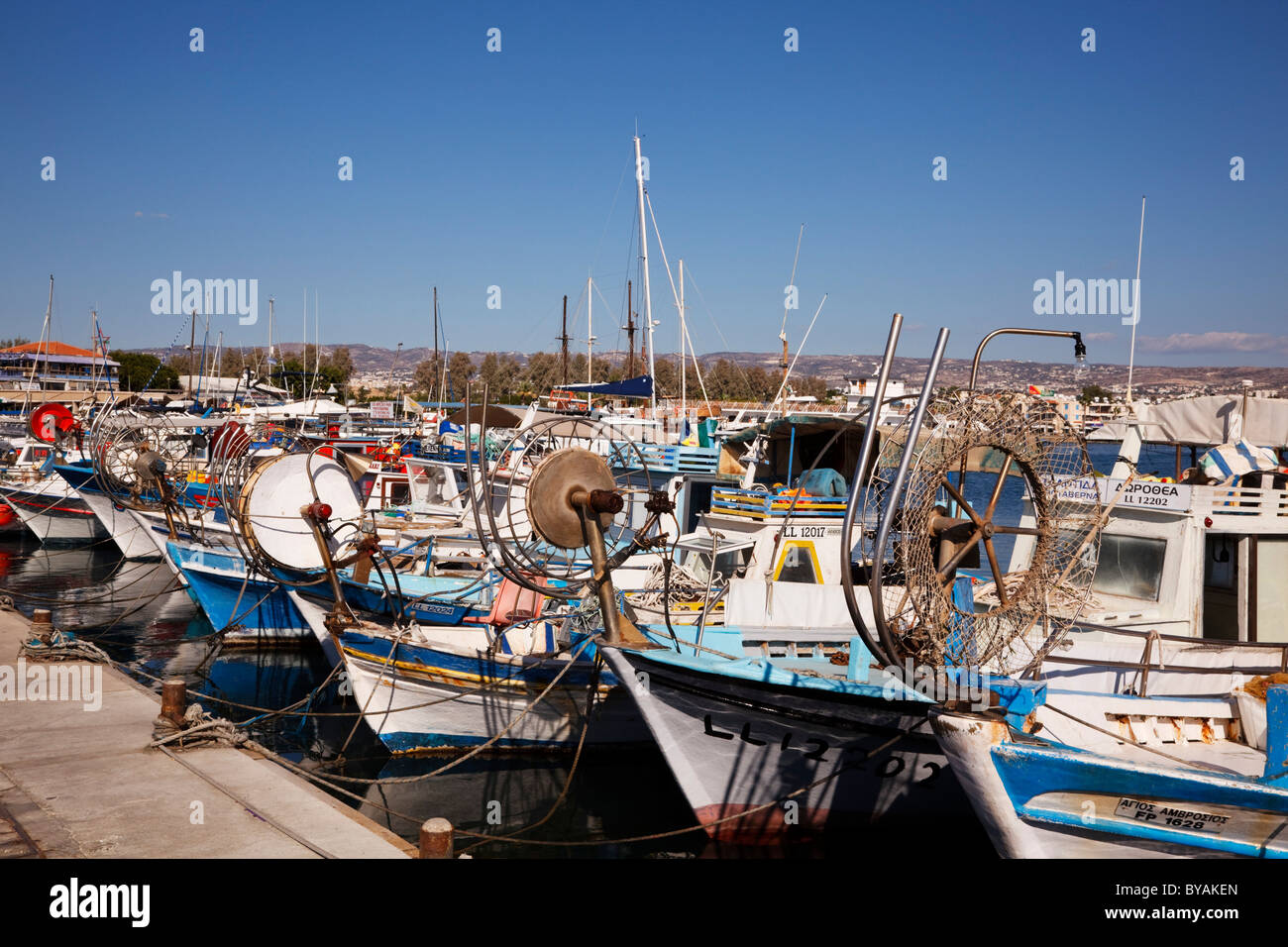 Cyprus fishing boats boat hi-res stock photography and images - Alamy