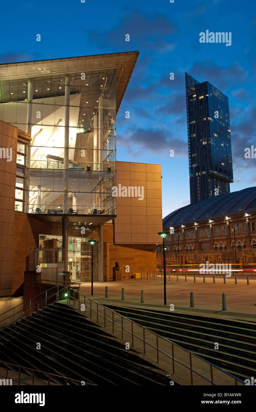 Bridgewater Hall ,opened 1996,international concert venue, with Beetham ...